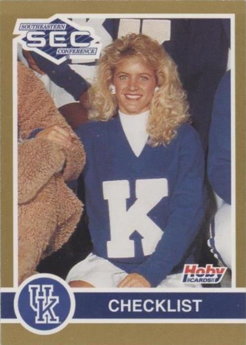 1991 Hoby Stars of the SEC - Checklist Kentucky Wildcats #371 for sale ...