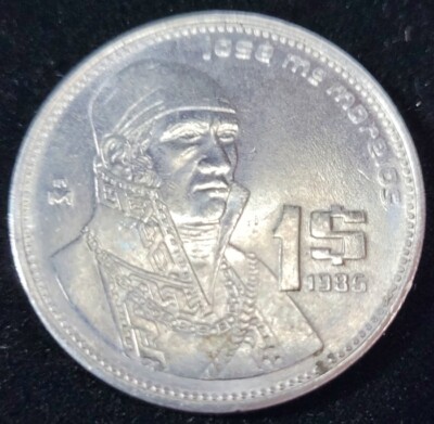 1985 MEXICO 1 PESO CIRCULATED COIN | eBay