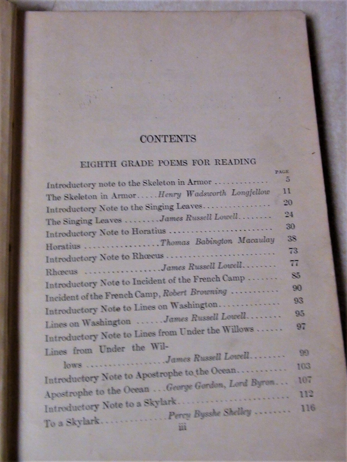 Rare1906 MAYNARD'S ENGLISH CLASSIC SERIES Poems & Reading in the 8th ...