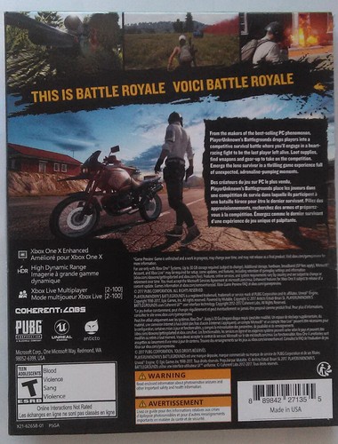 [ PUBG ] PlayerUnknown's BattleGrounds *GAME PREVIEW EDITION* (XBOX One ...