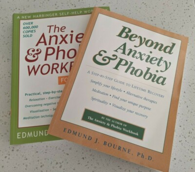 The Anxiety & Phobia Workbook + Beyond Anxiety and Phobia Book Lot New ...