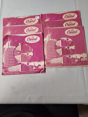 45 RPM 7" RECORD SLEEVES CO. SLEEVE 6 PACK SEE PHOTOS - Capitol (SLV8 ...