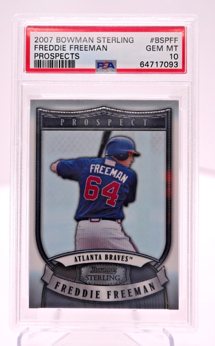 2007 Bowman Sterling Freddie Freeman Prospects #BSPFF PSA Gem MT 10 ...