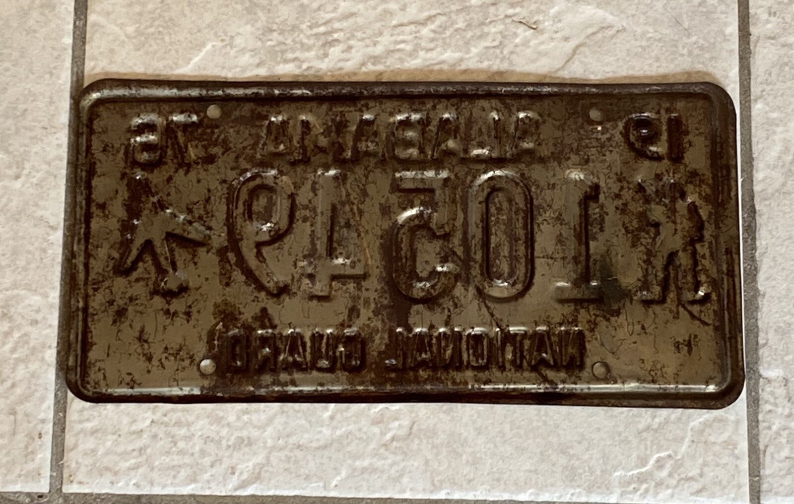 1976 Alabama national guard car tag | eBay