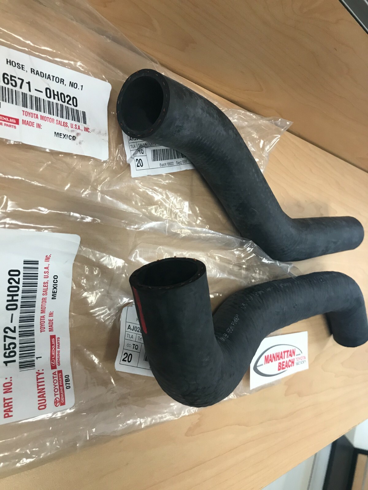 02-06 TOYOTA CAMRY SOLARA 2.4L UPPER & LOWER RADIATOR HOSE SET GENUINE ...
