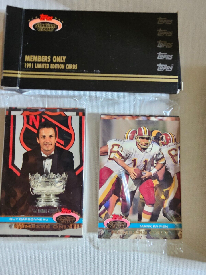 1991 topps stadium club members only set/charter member limited edition ...