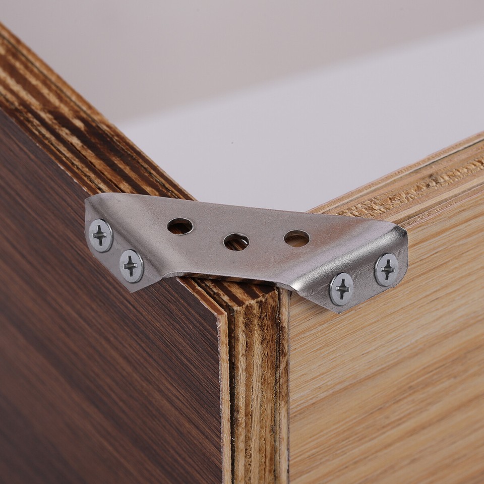 8 PACK Angle Corner Brackets For Wood Corner Brackets Triangle Bracket ...