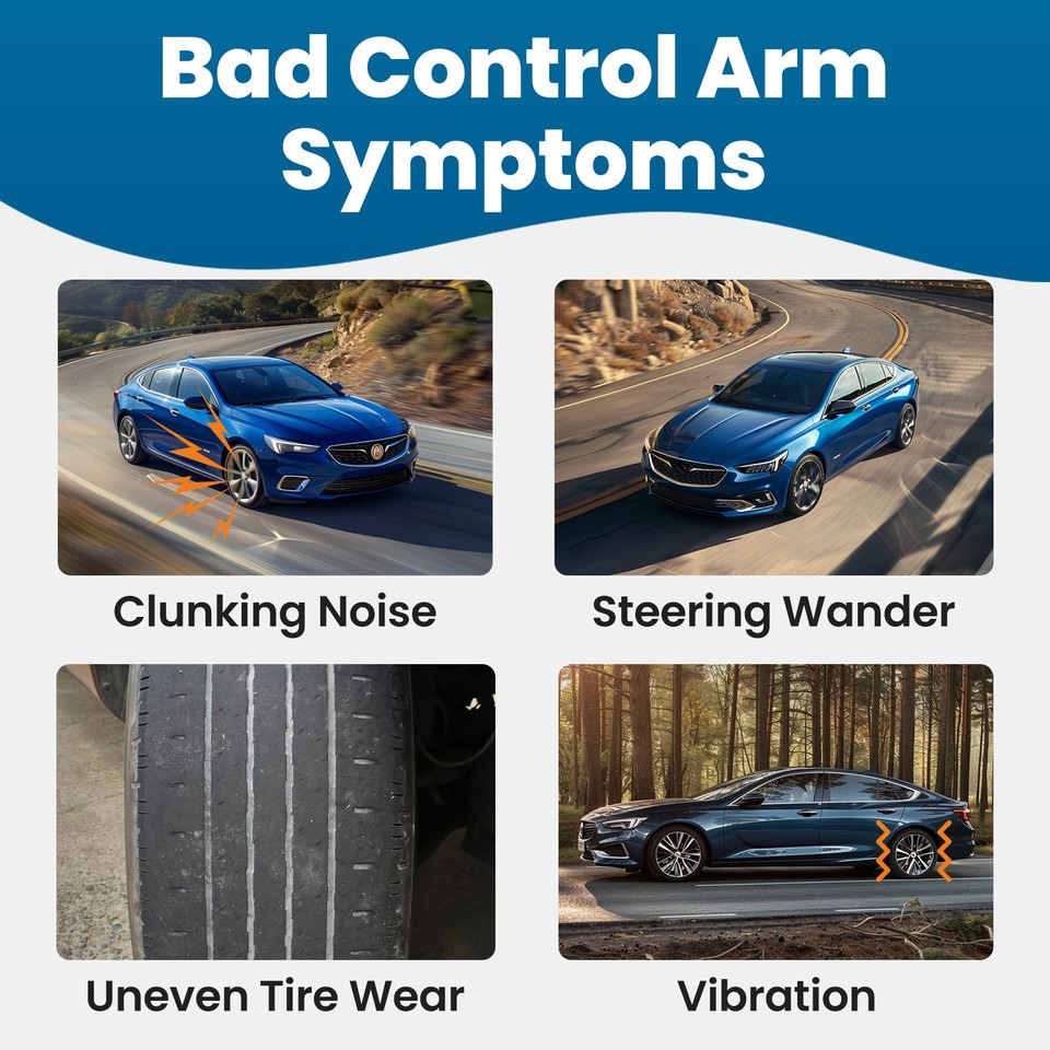 2Pcs Front Lower Control Arm Suspension for Chevy Malibu LaCrosse Regal ...