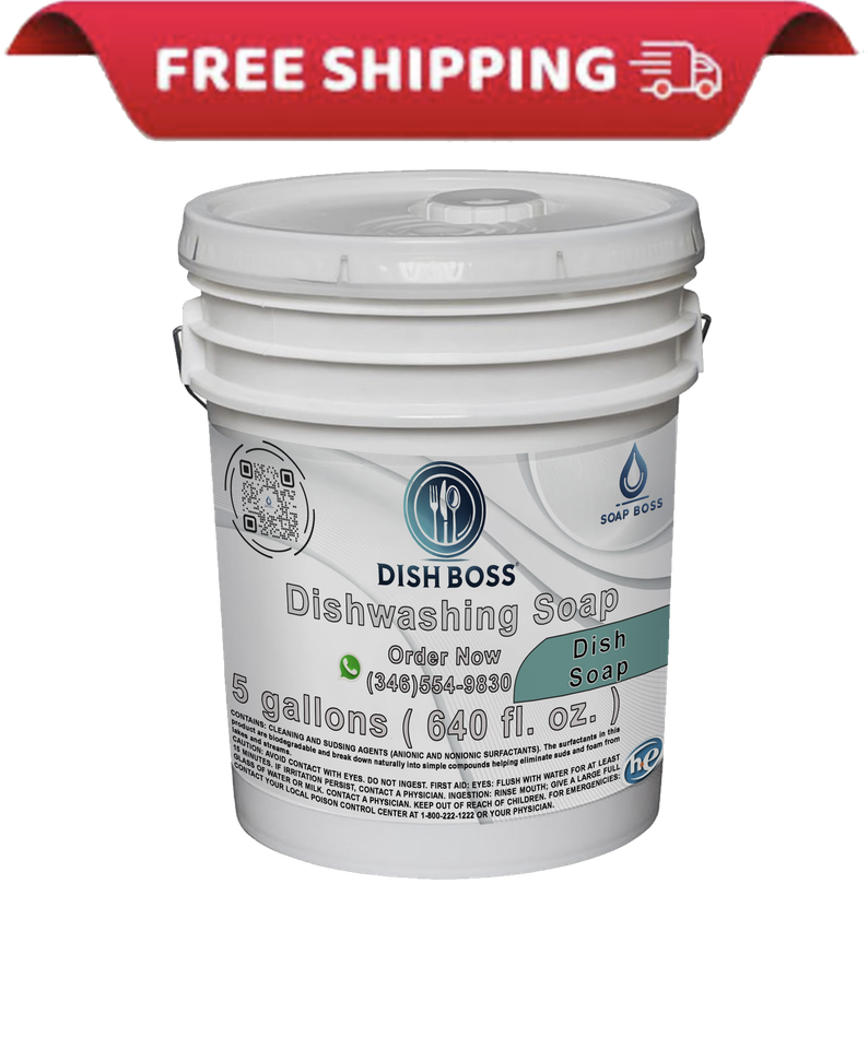 Dish Boss Ultra Grease-Fighting Dish Soap - 5-Gallon Heavy Duty Cleaner ...