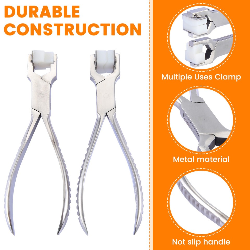 2 Pcs Making Kit Chain Nose Pliers Bending and Wrapping Metal Tool7799 ...