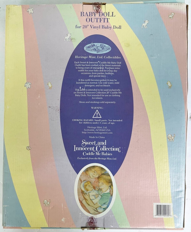 SWEET AND INNOCENT Cuddle Me Babies BABY DOLL OUTFIT 20" doll D232 ...