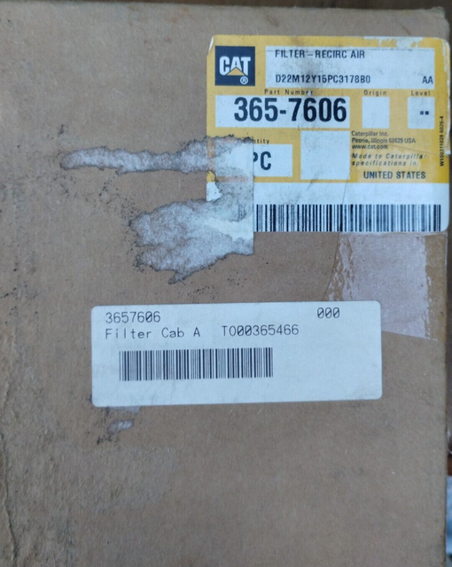 365-7606 3657606 Caterpillar CAB Filter for sale online | eBay