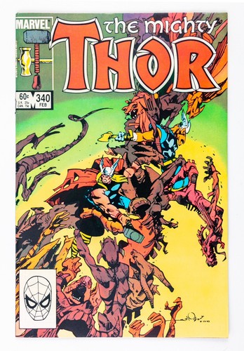 The Mighty Thor #340 (1984 Marvel) Donald Blake Stormbreaker Beta Ray ...