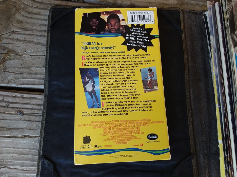 Vintage 1995 "Friday" VHS Tape Film Movie Advertise Collect Pop Culture ...