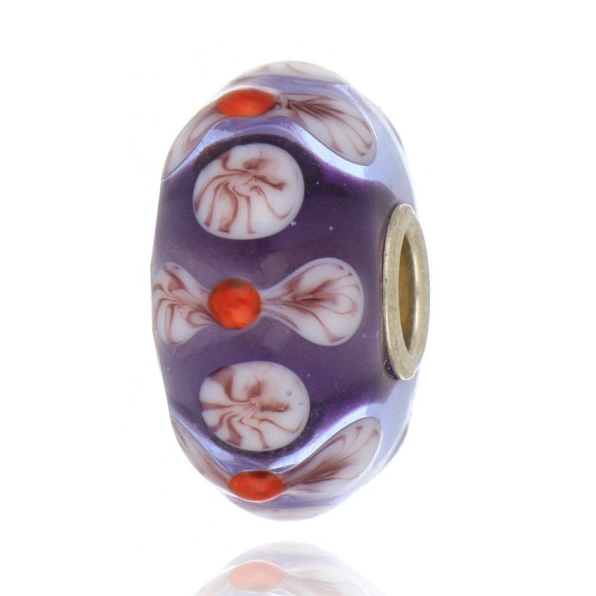 Trollbeads Unique Purple Flower Bead | eBay UK