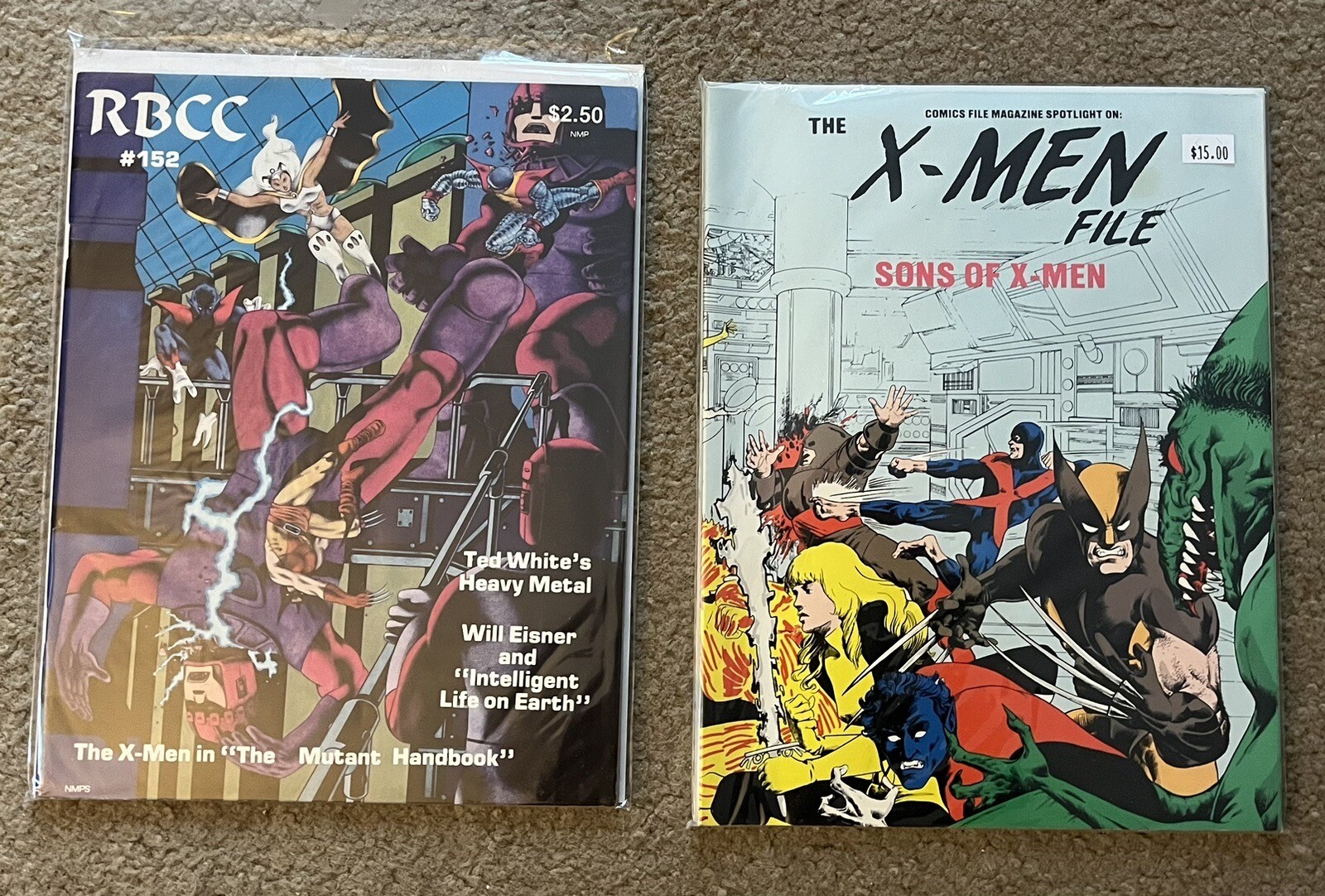 Rare X-Men Appearances Marvel Magazines Wolverine, Nightcrawler, Storm ...