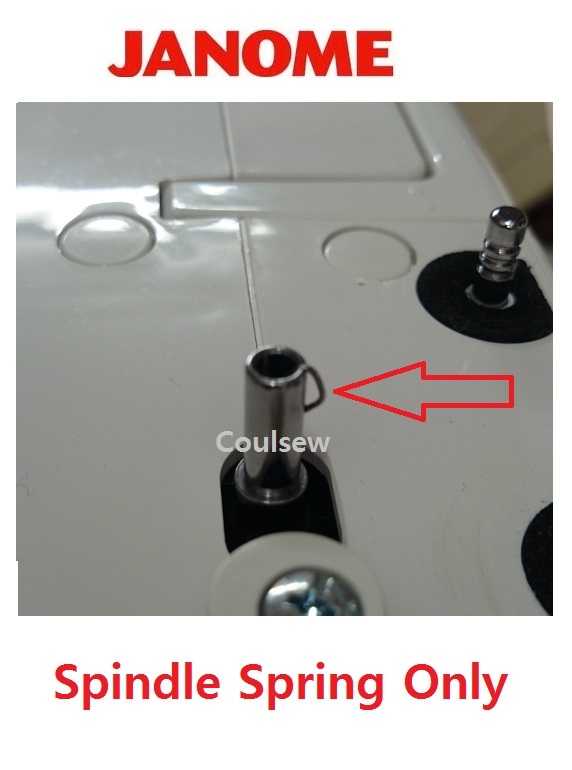 JANOME Sewing Machine Bobbin Winder Spindle SPRING Only - Pin Clip ...