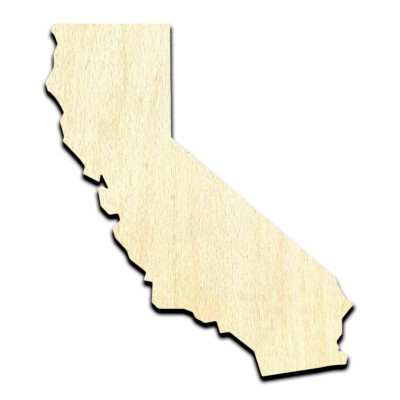 California State - Laser Cut Out Unfinished Wood Shape Craft Supply | eBay