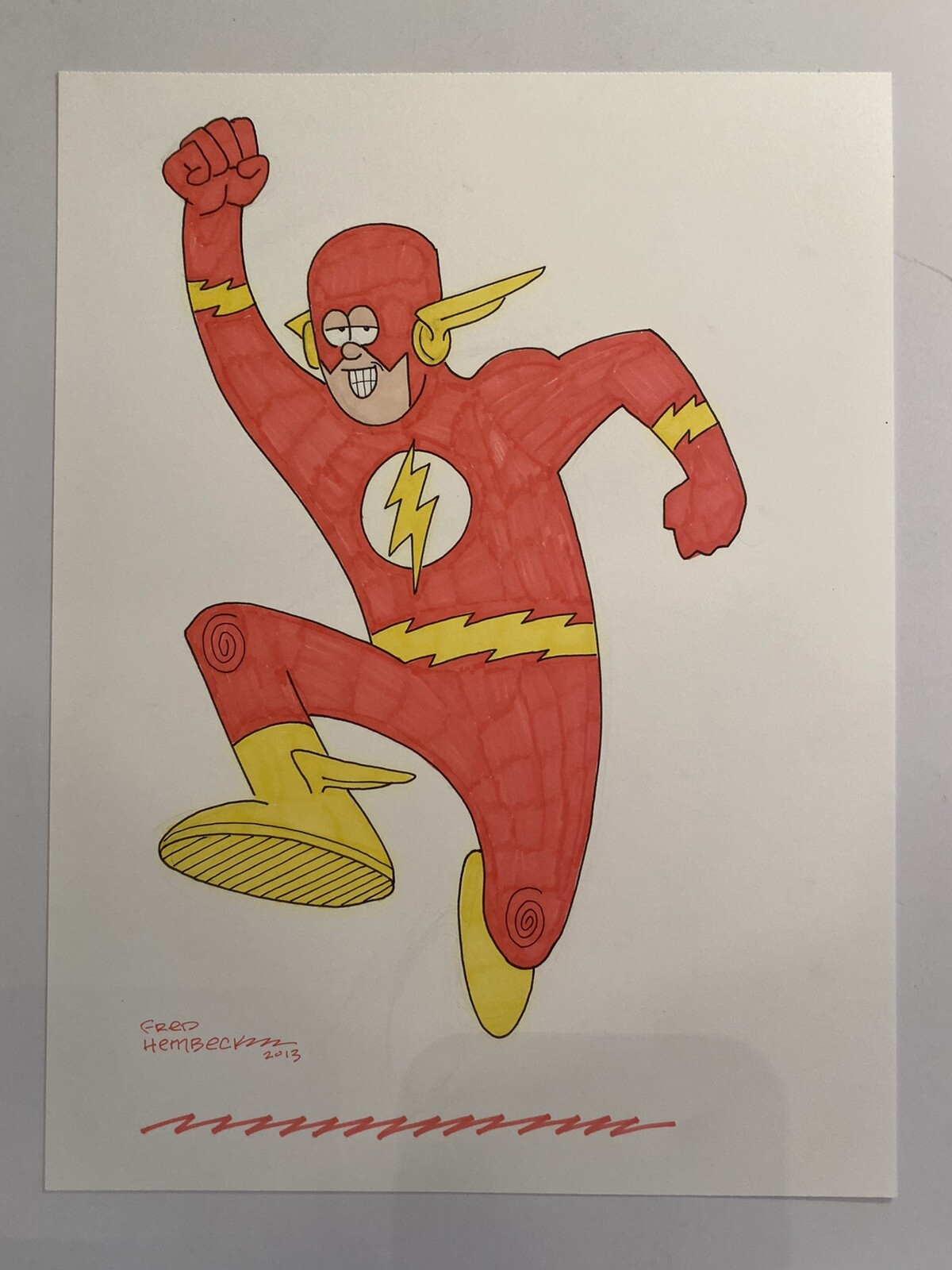 The Flash Superhero Drawing