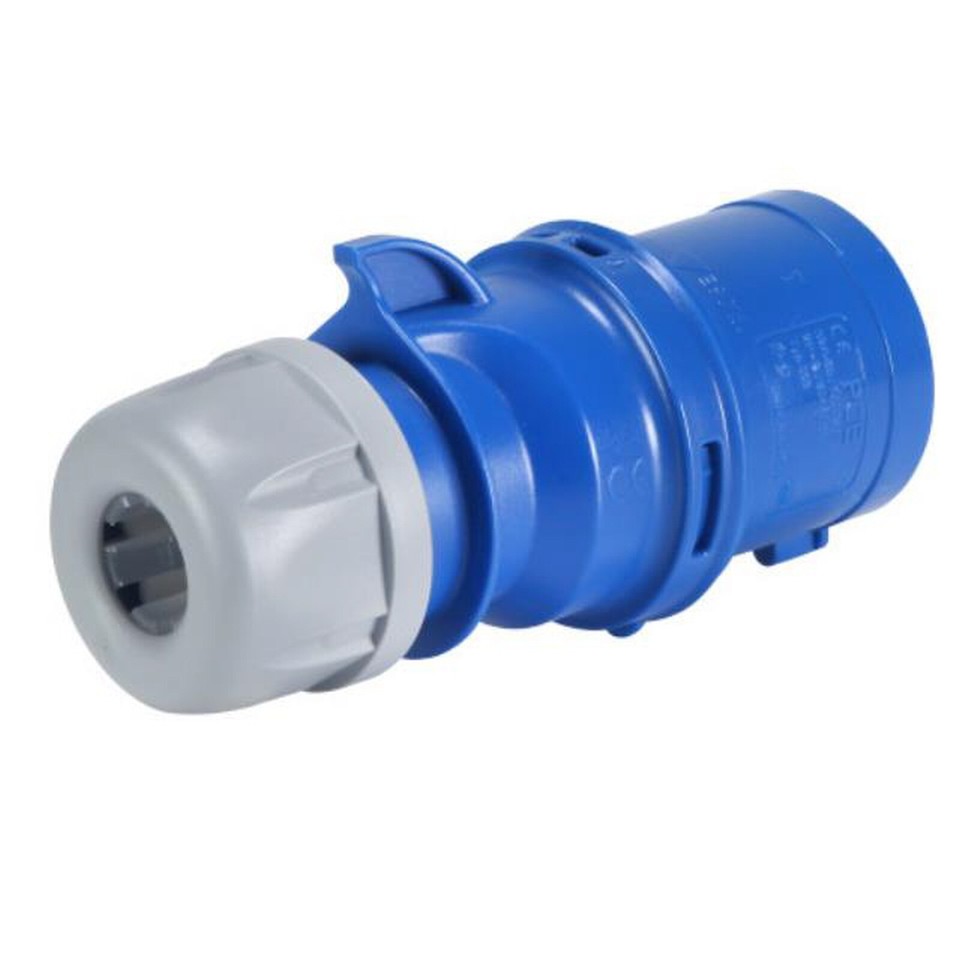 PCE 023-6 CEE-plug industrial socket [ 32A 3P 6h 230V IP44 ] SHARK type ...