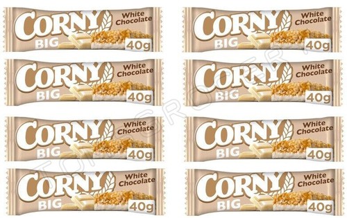 8 x CORNY BIG WHITE CHOCOLATE Flavor Healthy Energy Breakfast Cereal ...