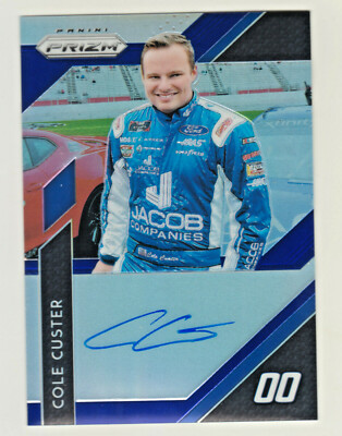 2019 Prizm DRIVER SIGNATURES BLUE REFRACTOR AUTOGRAPH COLE CUSTER AUTO ...