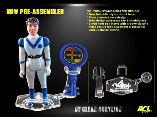 b Voltron Action Figure Foot Stand Display 1984 Pilot Panosh Place ...