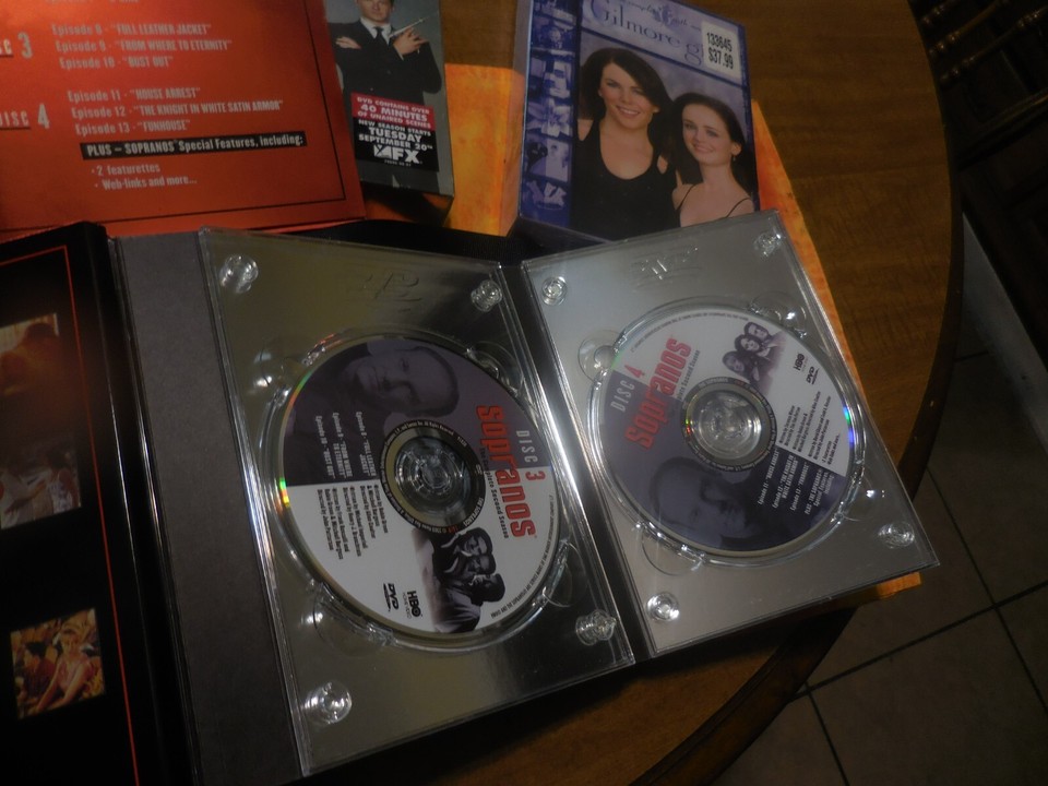 THREE COMPLETE LATE SEASON SET OF MOVE DVDS, LOST. GGILMORE GIRLS ...