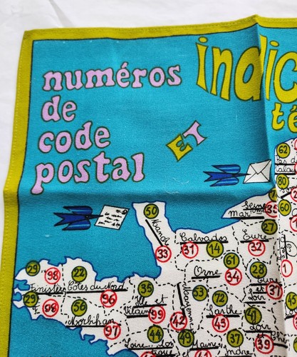 Promotional Towel La Poste. PTT Telephone Area Code Vintage | eBay