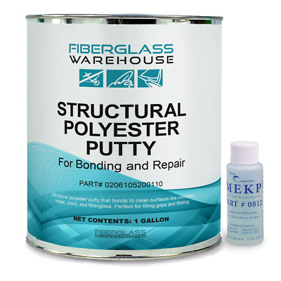 Structural Polyester Putty for Bonding and Repair-Gallon- Includes ...