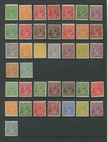 KGV COMPLETE SET WITH ALL DIES, PERFS, & WMS 72 ISSUES SUPERB UNMOUNTED ...