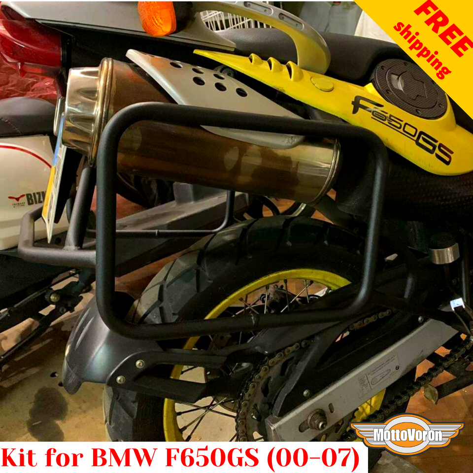 For BMW BMW F650GS Engine guard Side carriers Dakar Pannier rack Crash ...