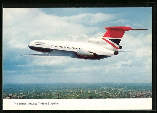 Turbinenstrahlflugzeug BA Hawkey Siddeley Trident 3 Jetliner ...