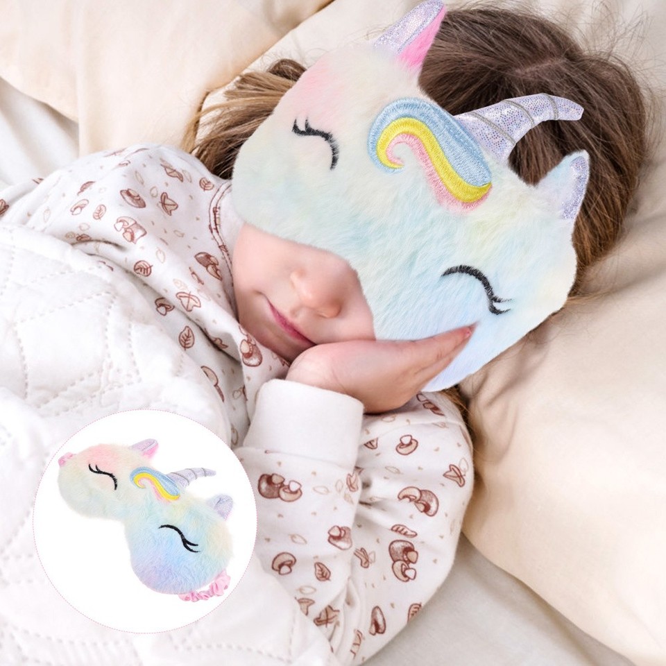 Breathable Eye Mask Sleep Cartoon Light-blocking Sleeping Childrens Eye ...