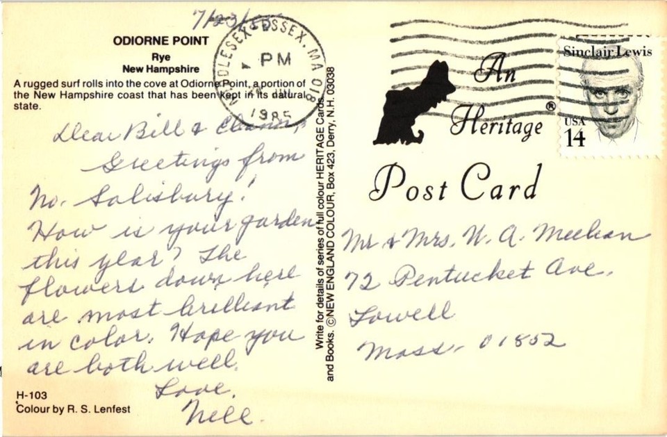 Vintage Odiorne Point Rye New Hampshire Postcard | eBay