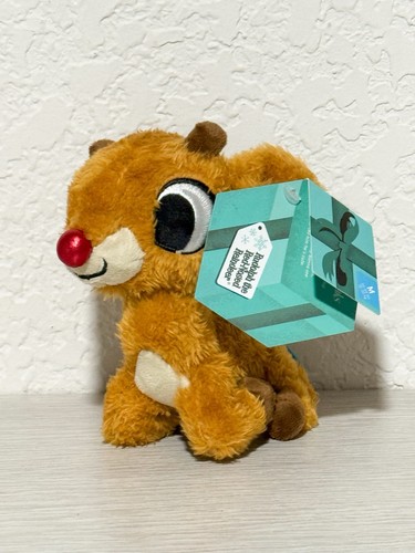 Bark Box Runnin Rudolph Reindeer Christmas Holiday Plush Sz M Dog Toy ...