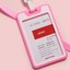Hard Plastic Pocket ID Card Credit Badge Name Tag Holder Neck Strap ...