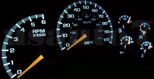 Dash Cluster Gauge White SMD LED LIGHTS KIT Fits 99-02 Chevy Silverado ...