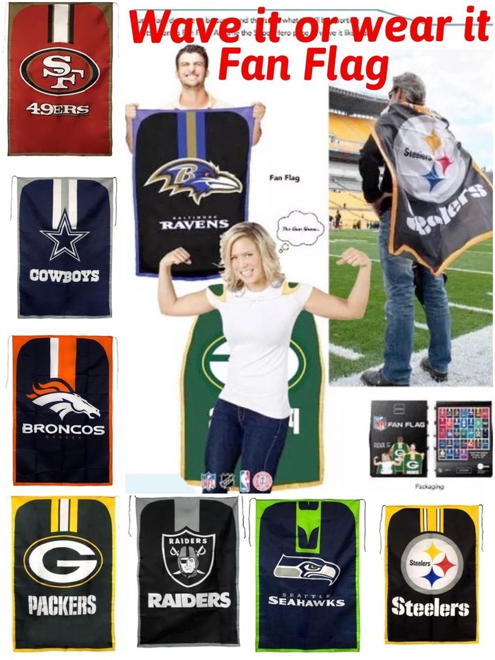 Philadelphia Flyers Fan Flag Cape Banner NHL 31.5"X47 "Wave It Or Wear ...