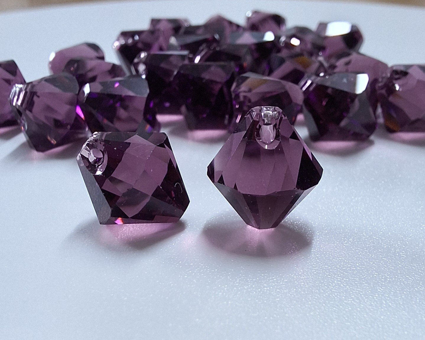 Swarovski Xilion Bicone Bundle - 168 Beads - 8mm | eBay UK