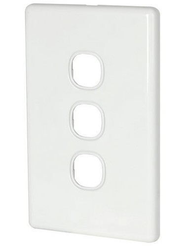 3 Gang Slim CLIPSAL® Compatible Wall Plate | eBay