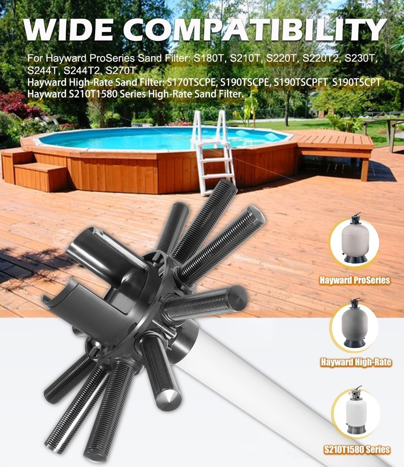 SX180DA Lateral Assembly with Center Pipe fit for Hayward Pro Series ...