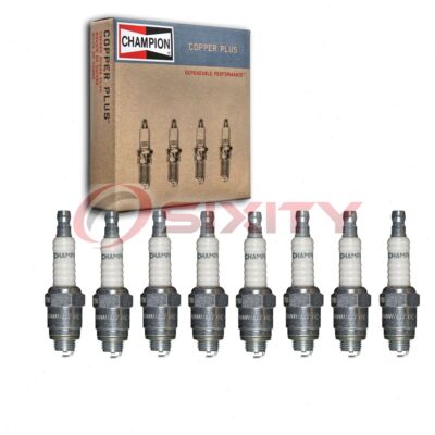 8 pc Champion Copper Plus 842 Spark Plugs for UY6 U7E U17U U14U P6 M8 ...