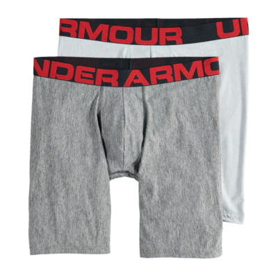 Under Armour Men's Assorted Tech Mesh 9-inch 2 Pack Boxer Briefs Size S ...