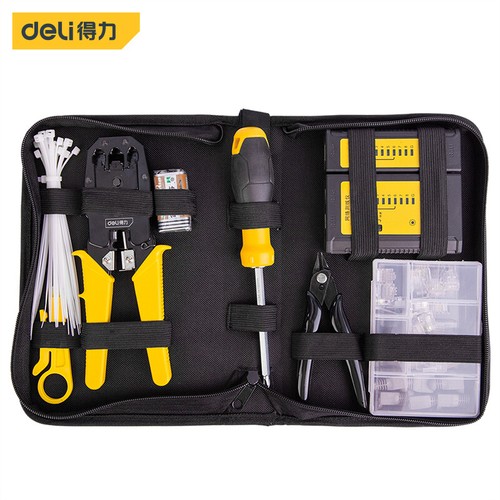 deli 8 Sets of Network Repair Tool Kit Pressing Line Tangent Pliers ...