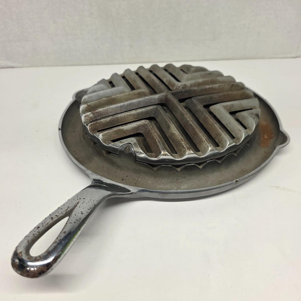 Vtg Griswold Cast Iron Double Broiler 875 876 Erie PA USA Rare USA Pan ...
