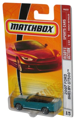 Matchbox Sports Cars 1/13 (2008) Teal Green 2007 Ford Shelby GT500 Car ...