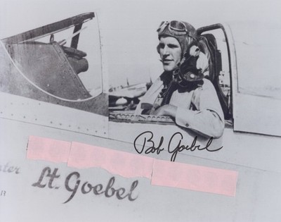 WW2 Lt Bob Goebel P-51 Mustang Cockpit Italy - Hand Signed Photo | eBay