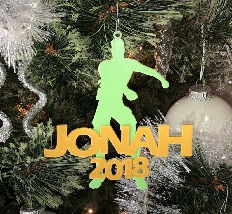 Floss Ornament, Custom Fort Christmas Nite Ornament Personalized | eBay