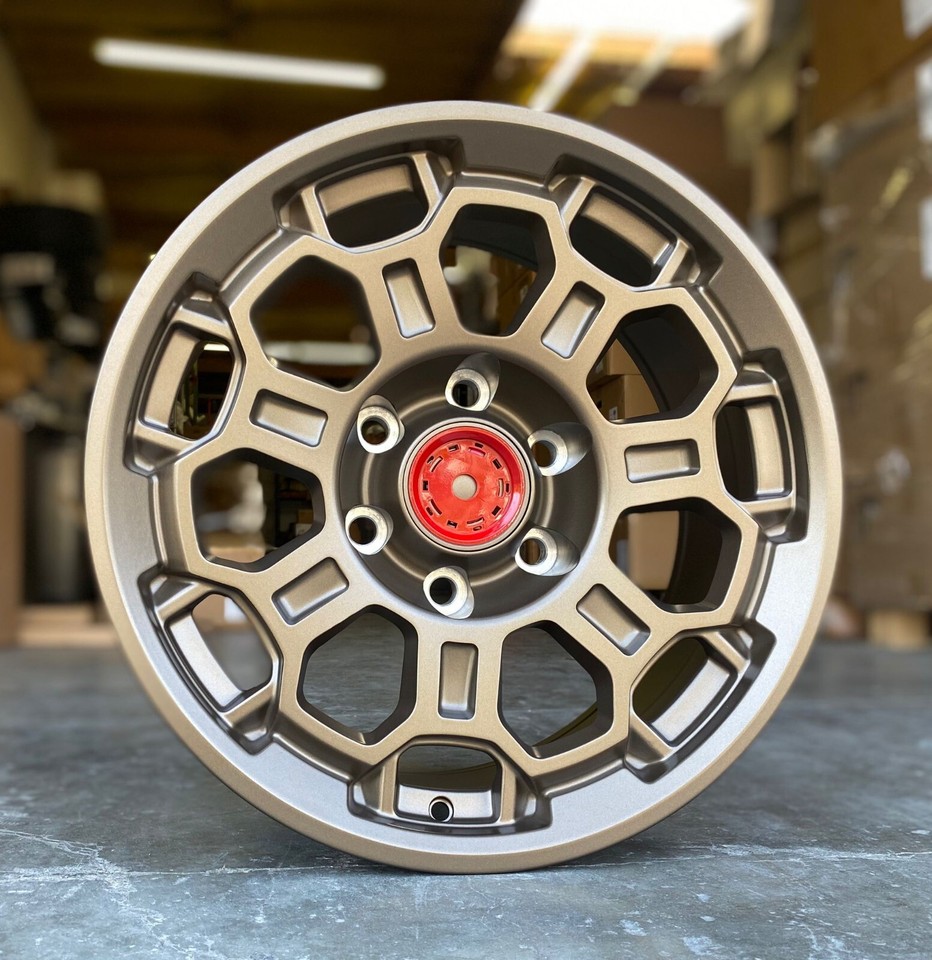 17x8 Wheels For Toyota 4Runner Tacoma FJ GX470 17" 6x139.7 +5 Bronze ...
